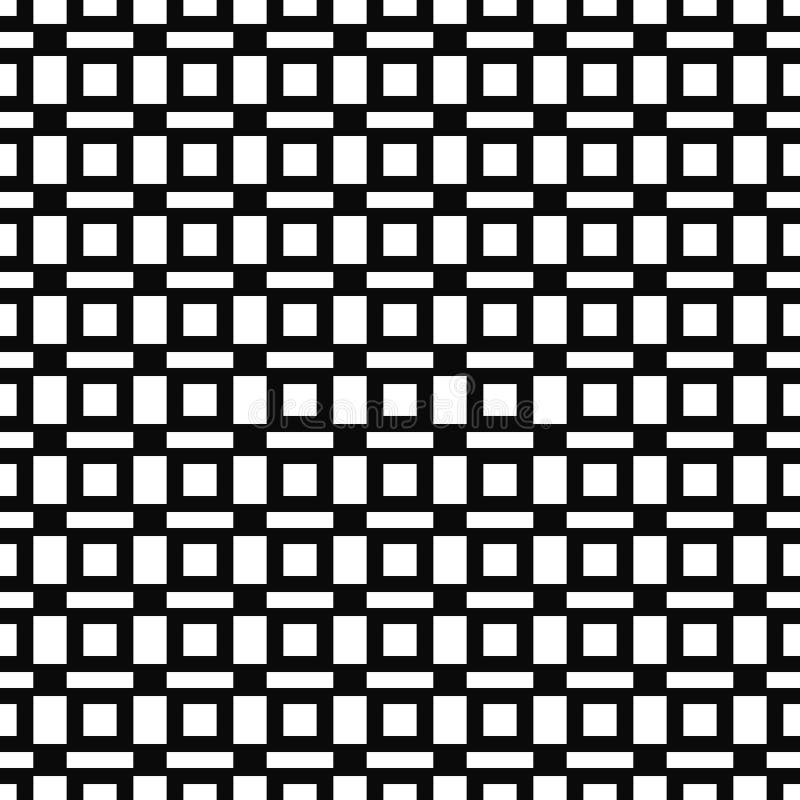 Vector Seamless Pattern. Geometric Texture. Black-and-white Background ... Vector Seamless Pattern. Geometric Texture. Black-and-white Background ...