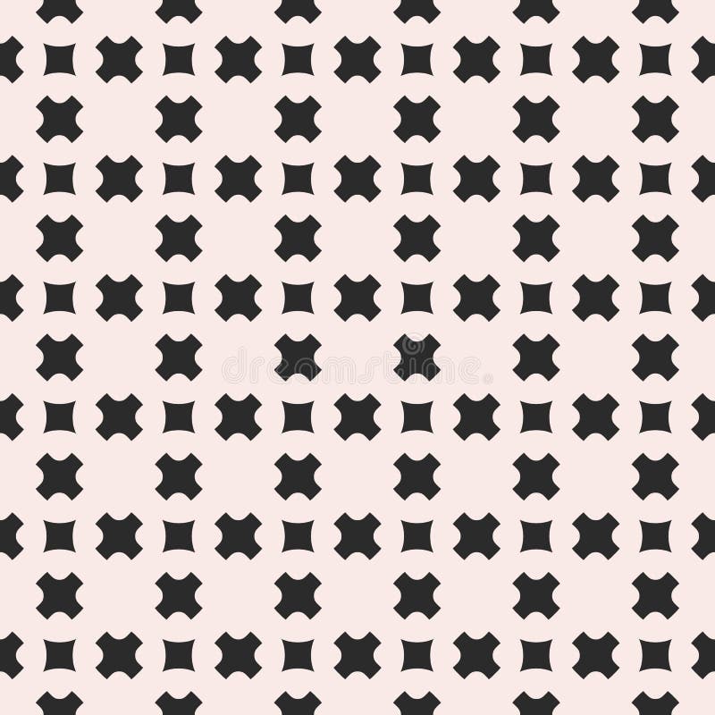 Vector Seamless Pattern, Geometric Texture with Smooth Crosses. Stock ...