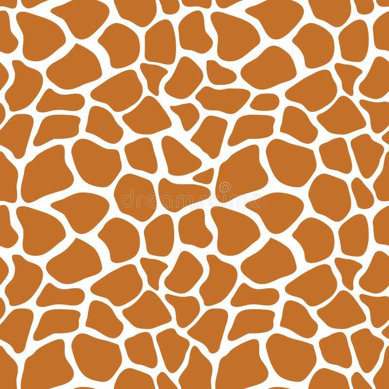 Vector Seamless Pattern with Giraffe Skin Texture. Repeating Giraffe ...