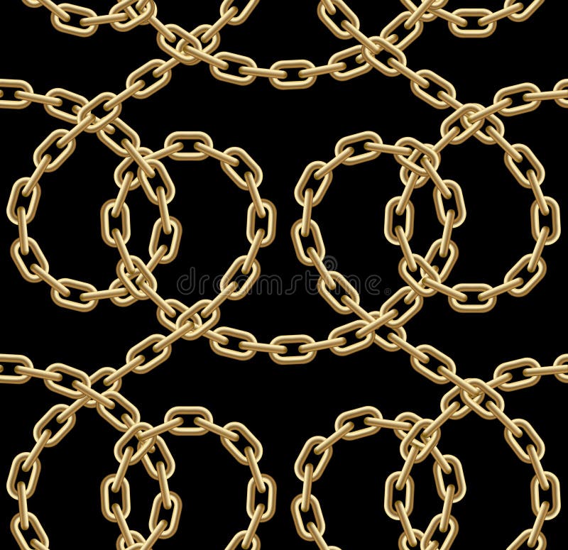 Seamless Pattern with Belts, Chain and Braid for Fabric Design. Vector ...