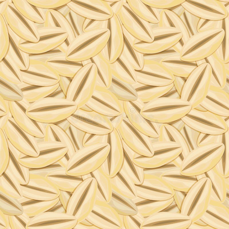 Vector Seamless Pattern with Grains of Wheat Stock Vector ...