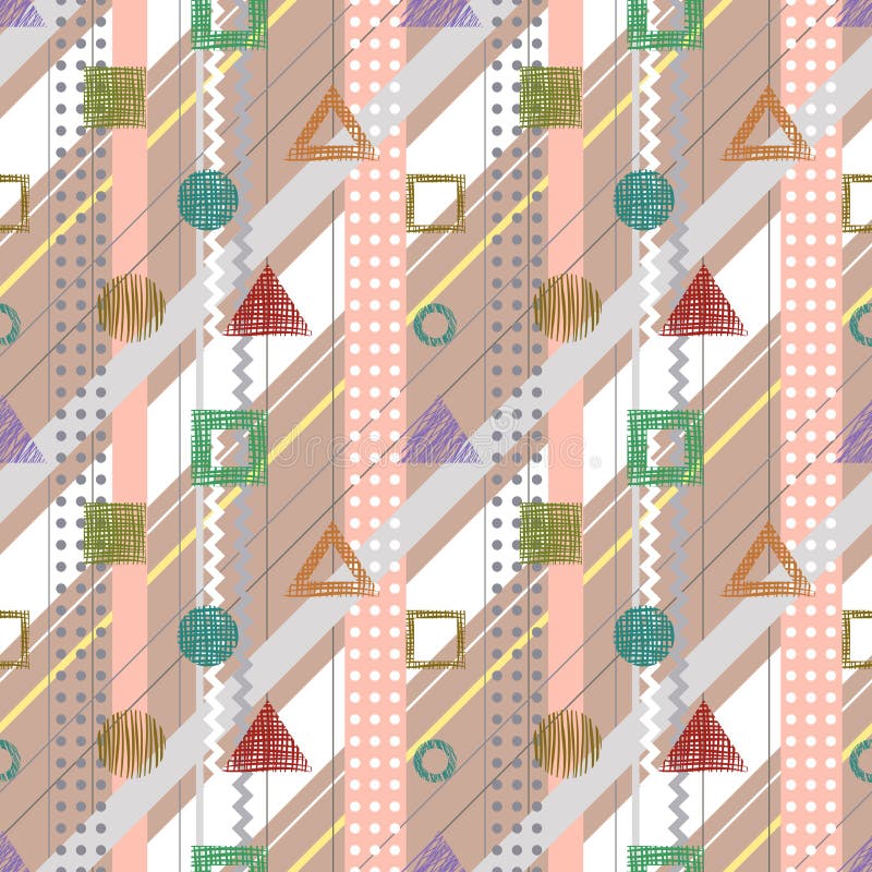 Vector Seamless Pattern, Graphic Illustration Stock Vector ...