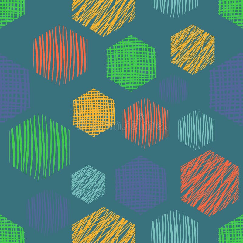 Vector seamless pattern, graphic illustration