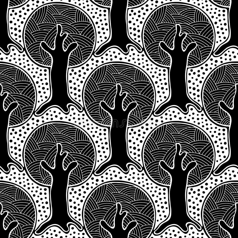 Root Pattern Black White Coloring Stock Illustrations – 64 Root Pattern ...