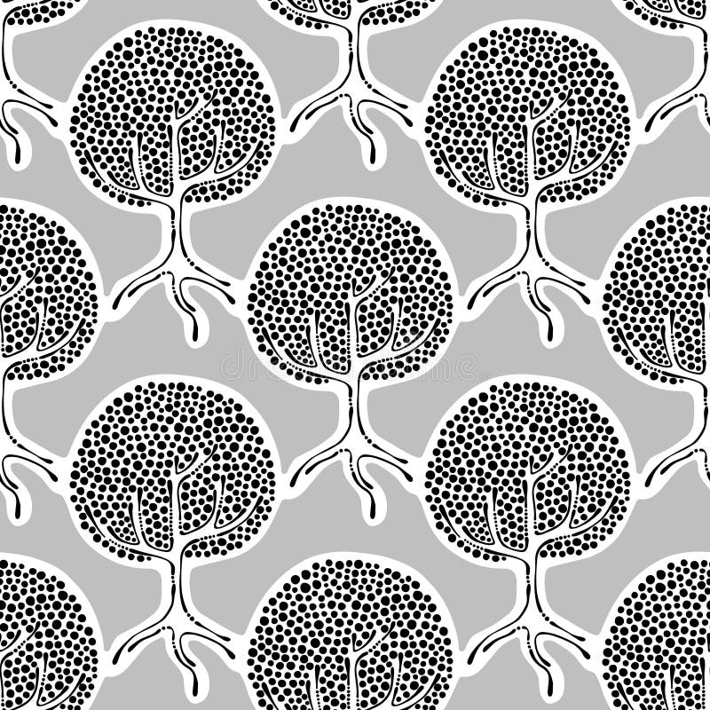Vector Seamless Pattern, Graphic Illustration Stock Illustration ...
