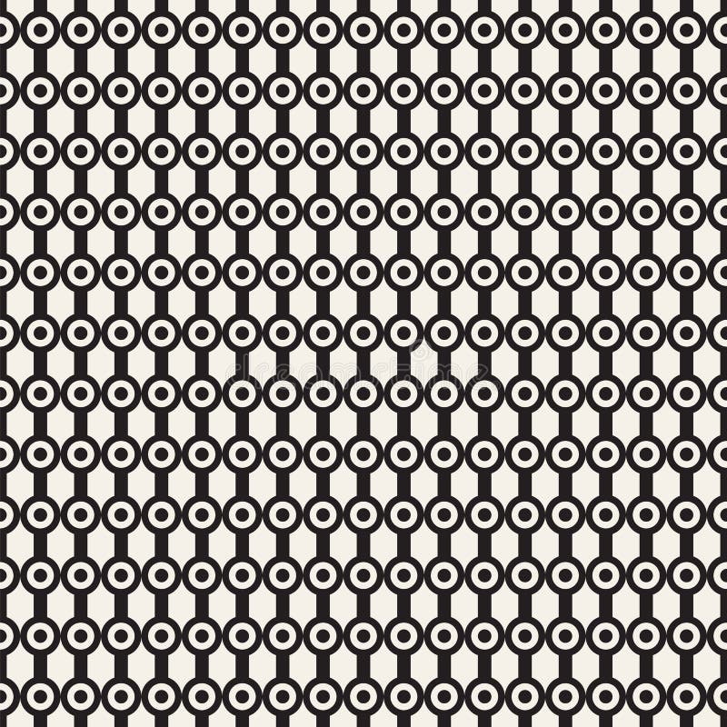 Vector Seamless Pattern. Graphic Linear Streaks with Dots Stock Photo ...