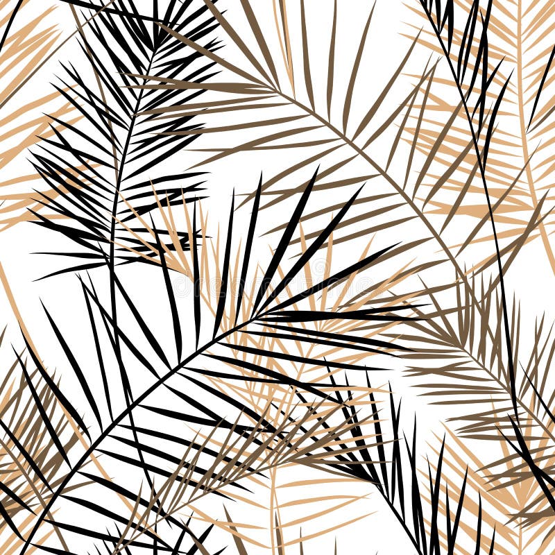 Palm Leaf Repeatable Pattern Stock Illustrations – 598 Palm Leaf ...