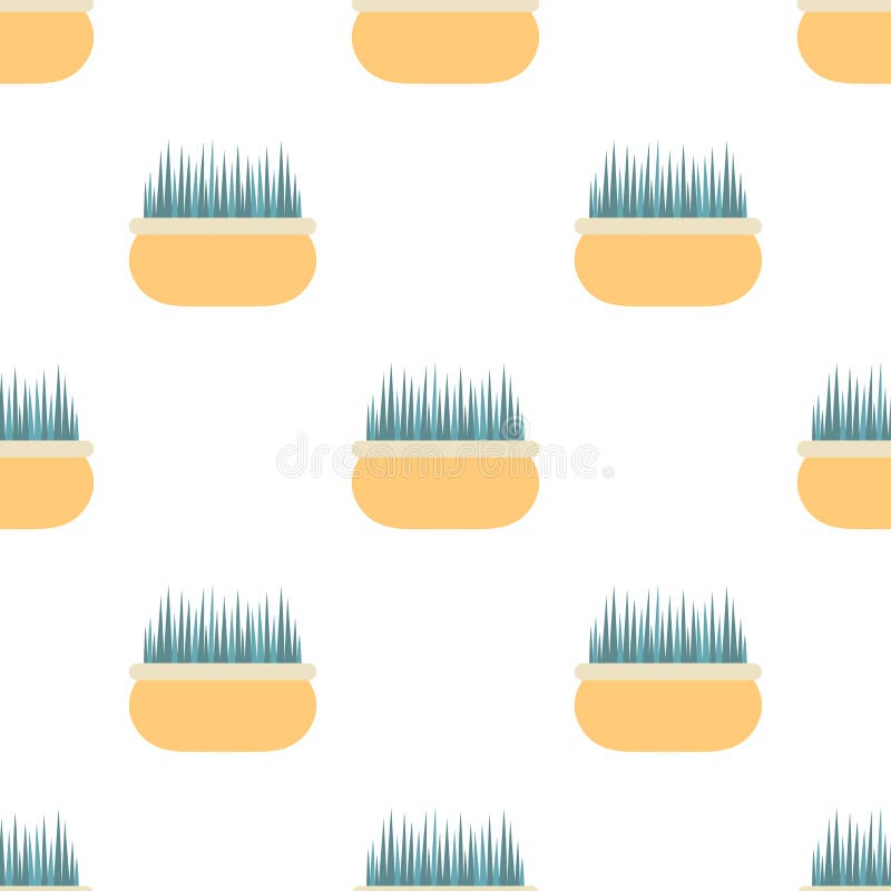 Vector Seamless Pattern of Grass for Cats Stock Vector - Illustration ...