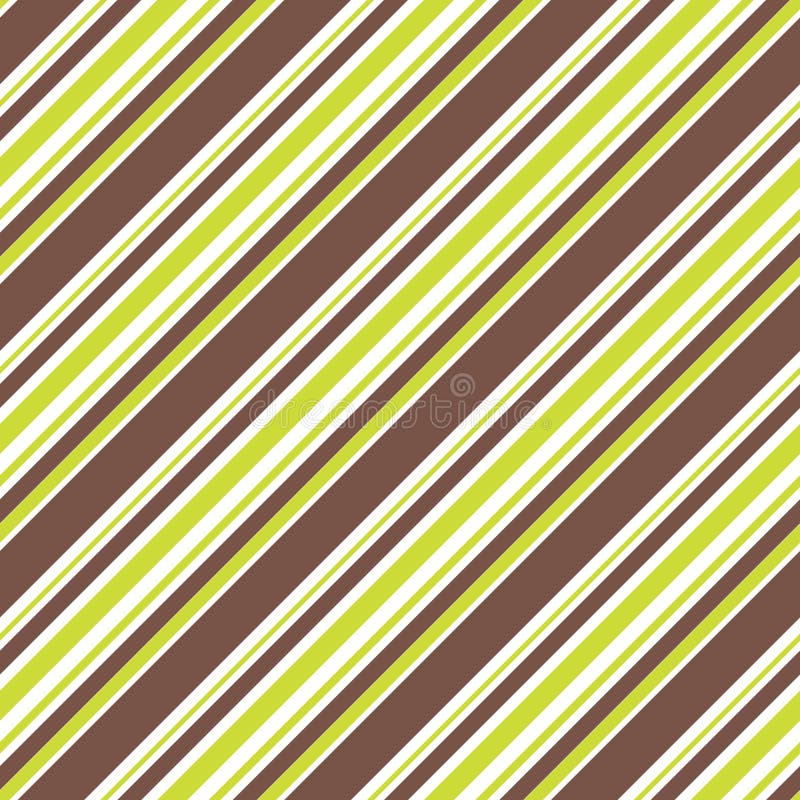 Vector Seamless Striped Pattern in Green and Brown Colors Stock ...