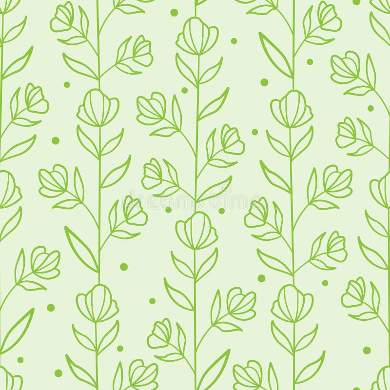 Vertical Flower Rows Seamless Background Stock Illustration ...