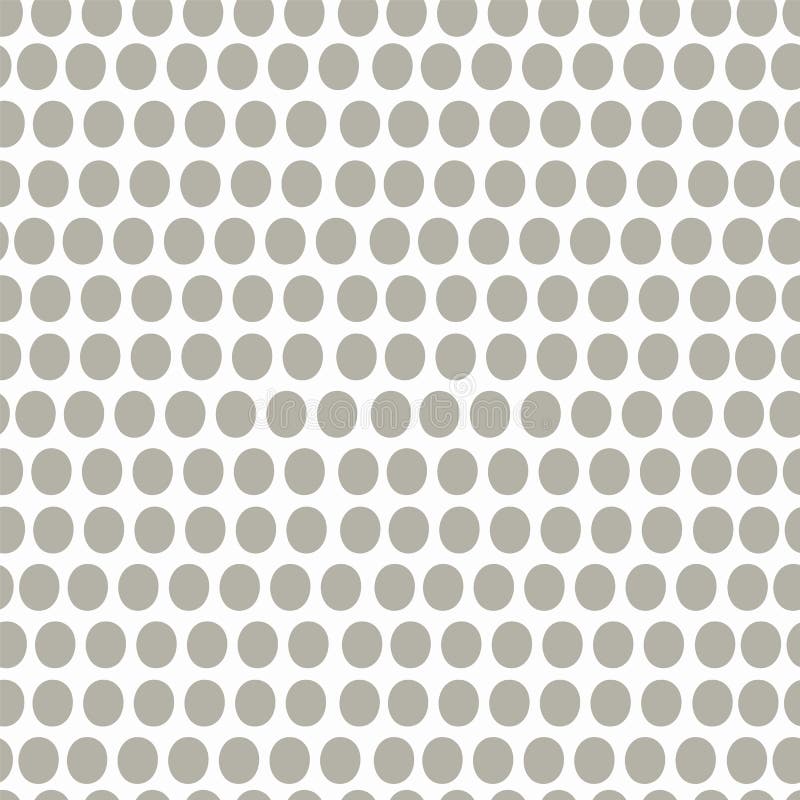 Vector Seamless Pattern, Grey Dots on White Background. Stock Vector ...
