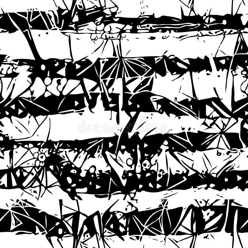 Vector Seamless Pattern with Grunge Texture Stock Vector - Illustration ...