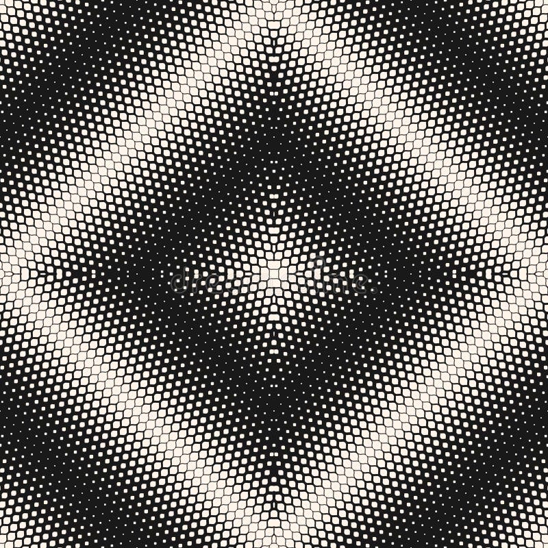 Vector Seamless Pattern. Halftone Background with Radial Square ...