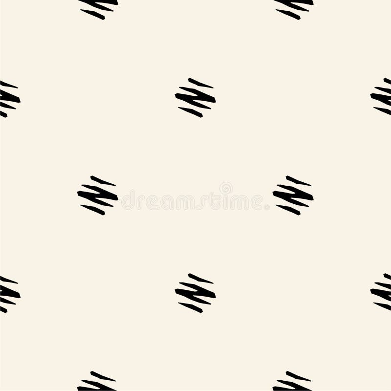 Vector Seamless Pattern with Hand-drawn Dashes. Stock Vector ...