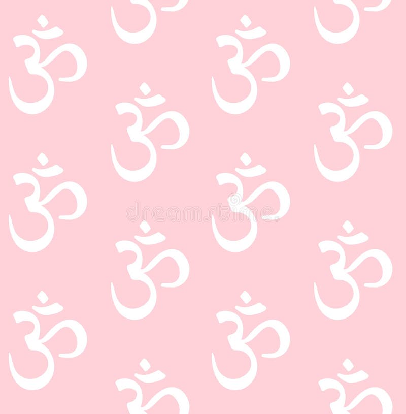 Vector Seamless Pattern of Om Sound Stock Vector - Illustration of ...