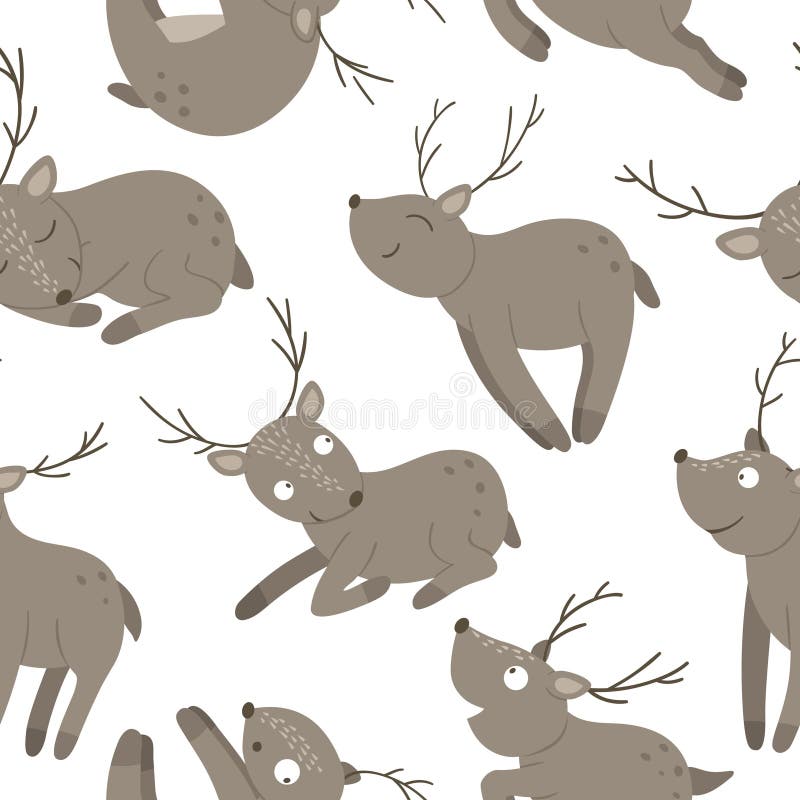 Woodland Animals Repeat Stock Illustrations – 733 Woodland Animals ...