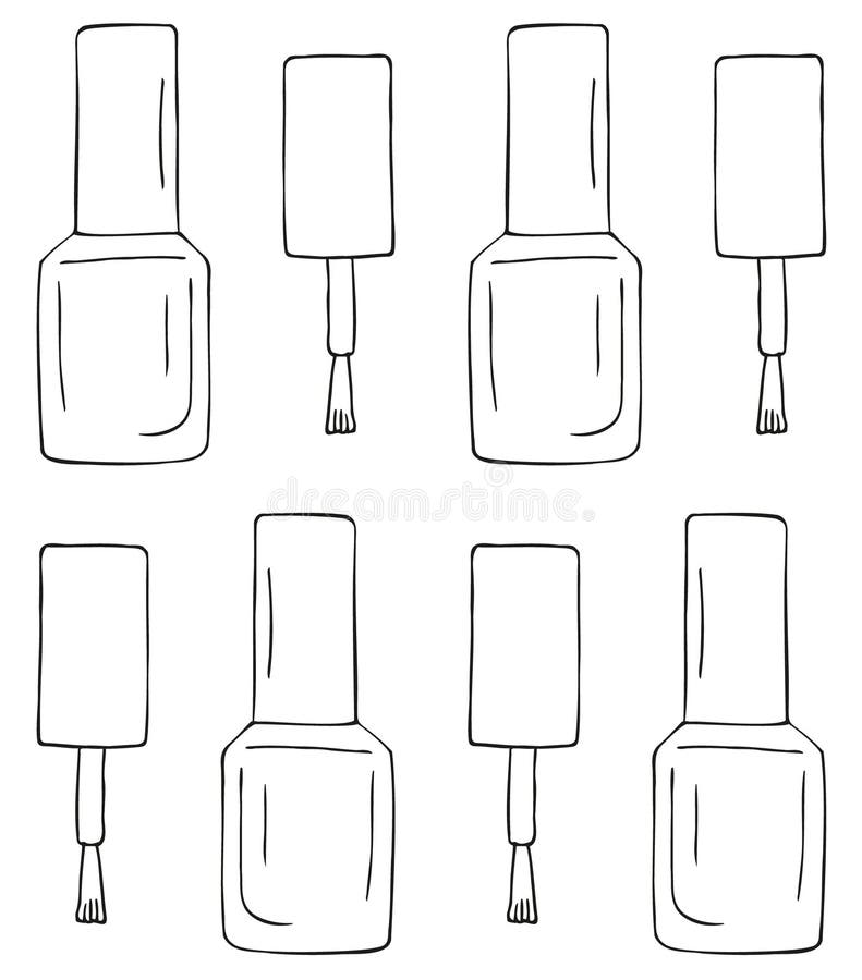 Sketch Outline Nail Polish Stock Illustrations – 541 Sketch Outline ...