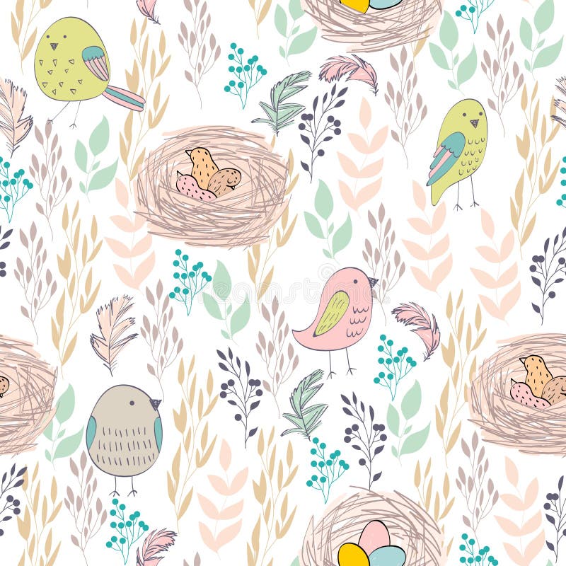 Vector Bird nest stock vector. Illustration of paper - 125427917