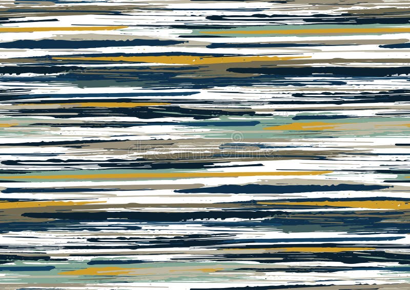 Vector Seamless Pattern with Hand Drawn Rough Edges Textured Brush ...