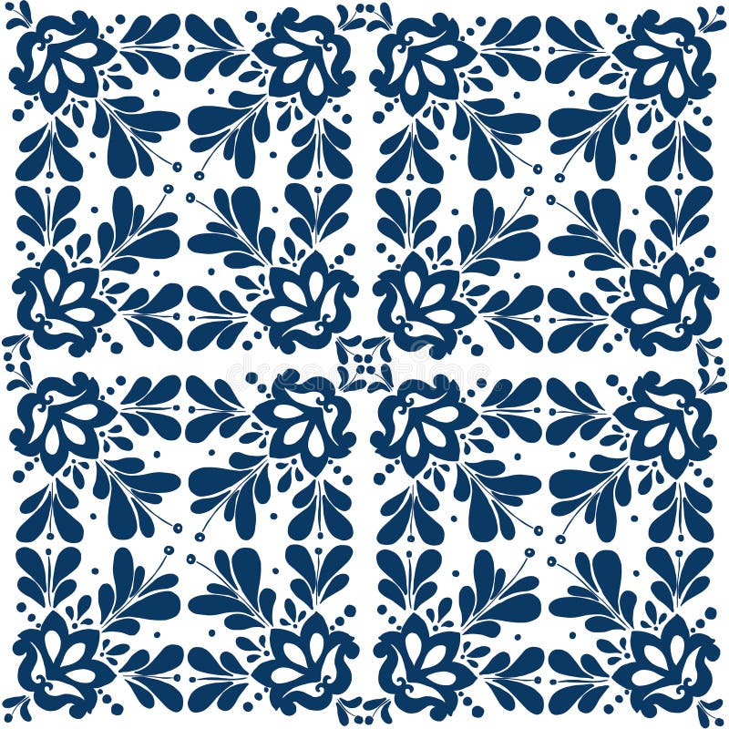 Vector Seamless Pattern of Hand-painted Traditional Illustrations with ...