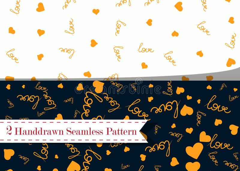 Seamless Love Word Patterns Stock Illustrations – 106 Seamless Love ...
