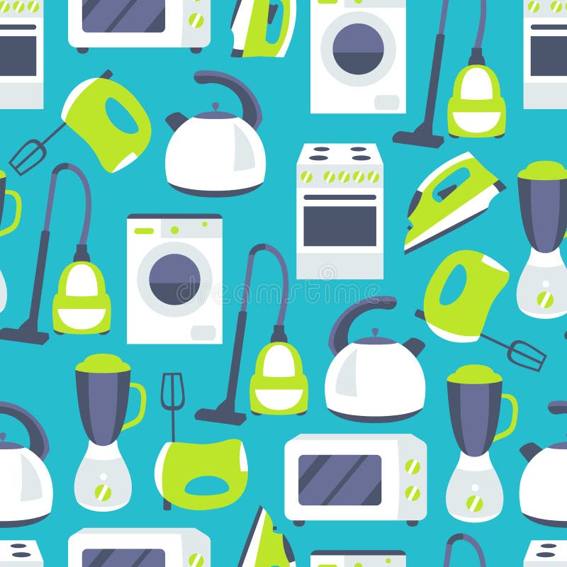Vector Set of Household Items Design Flat Icons Stock Vector ...