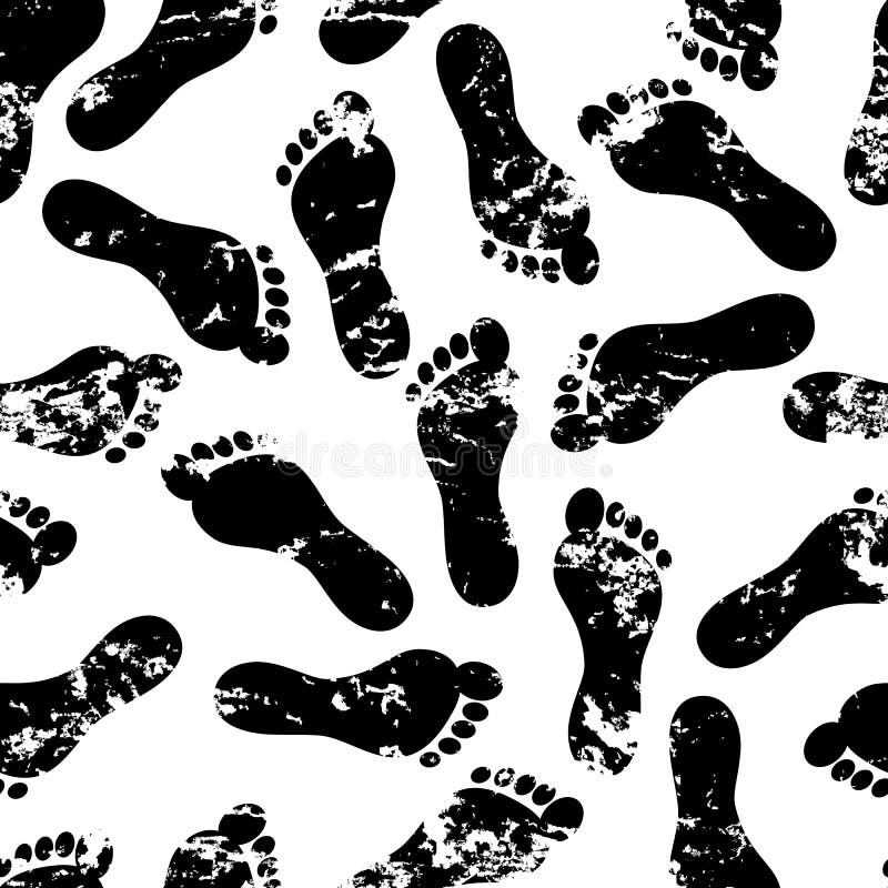 Texture of human footprint stock vector. Illustration of baby - 25808408