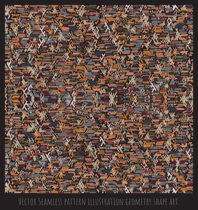 Vector Seamless Pattern Illustration Graphic Geometry Shape Art Stock ...