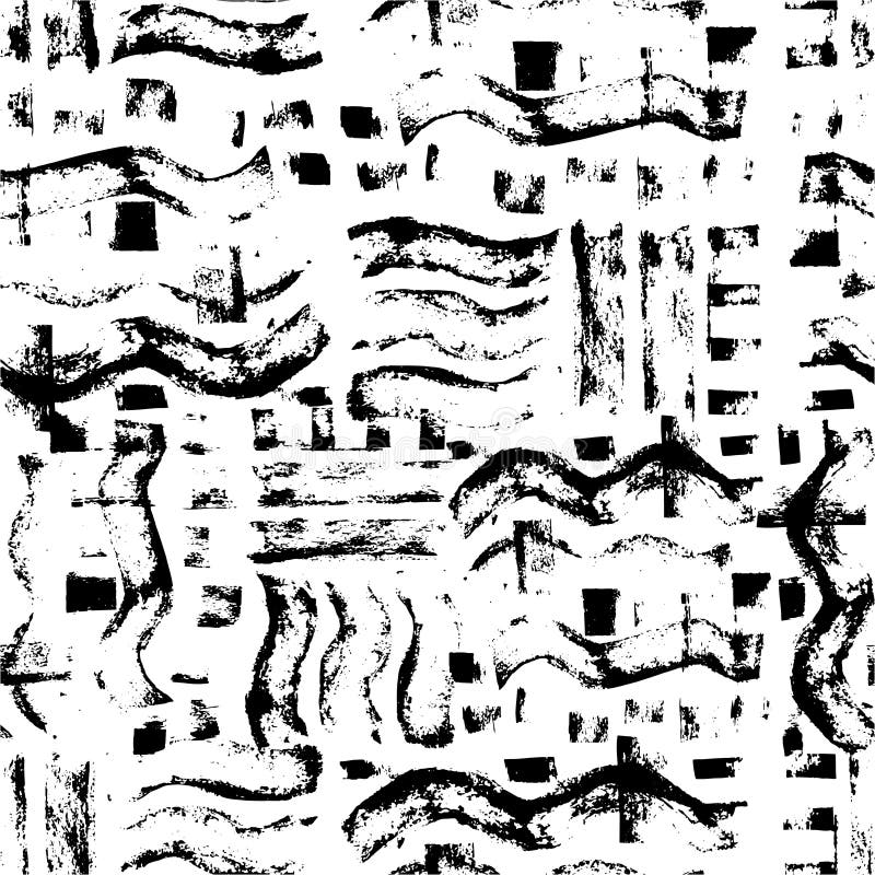 Vector Seamless Pattern with the Image of Spots, Stains, Paint Stock ...