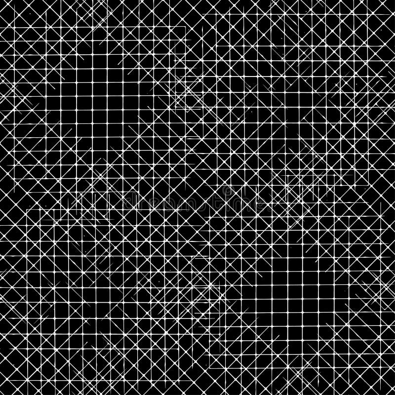 Vector Seamless Pattern with Irregular Abstract Linear Grid. Graphical ...