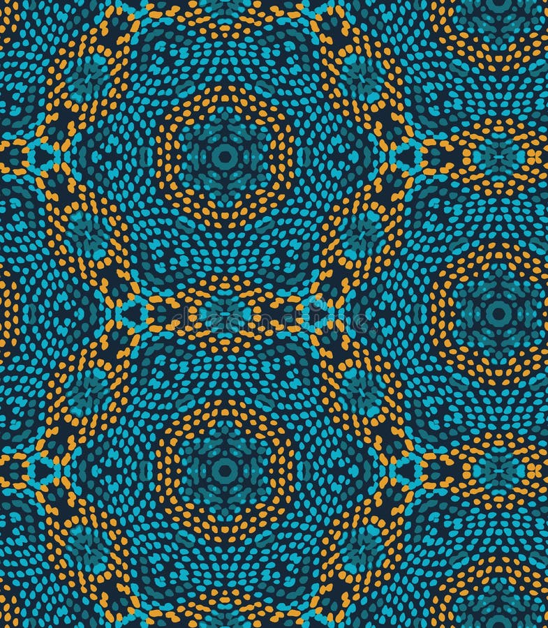 Colorful Irregular Polka Dots Circles Vector Seamless Pattern. Trendy ...