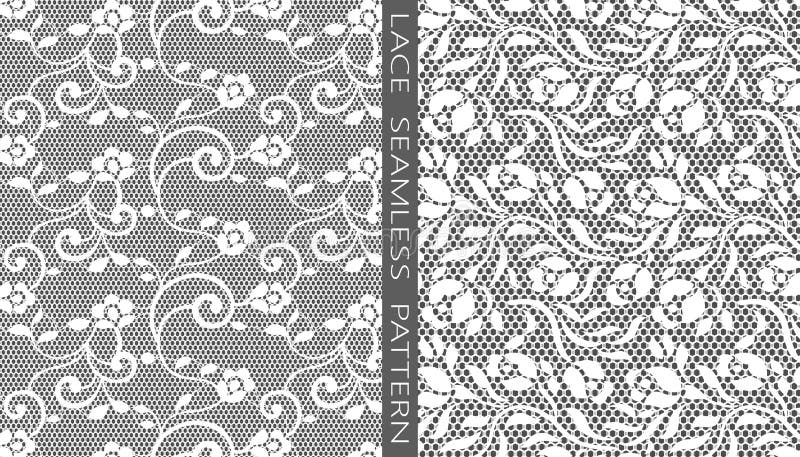 Vector Seamless Pattern. Jacquard Mesh Lace Fabric. Stock Vector ...