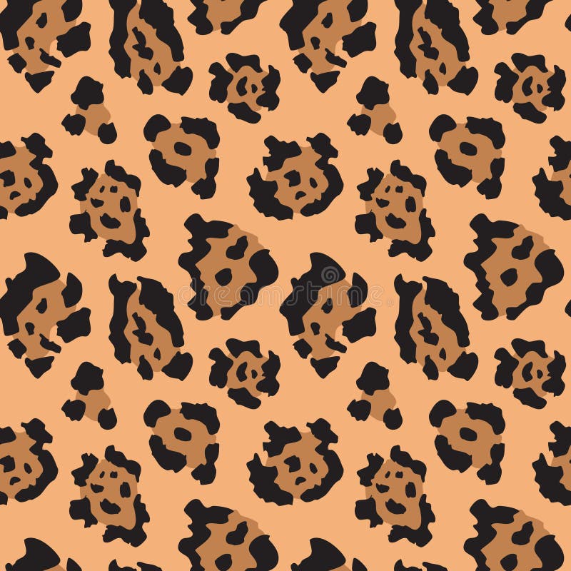 Vector Seamless Pattern with Jaguar Skin. Endless Modern Background ...