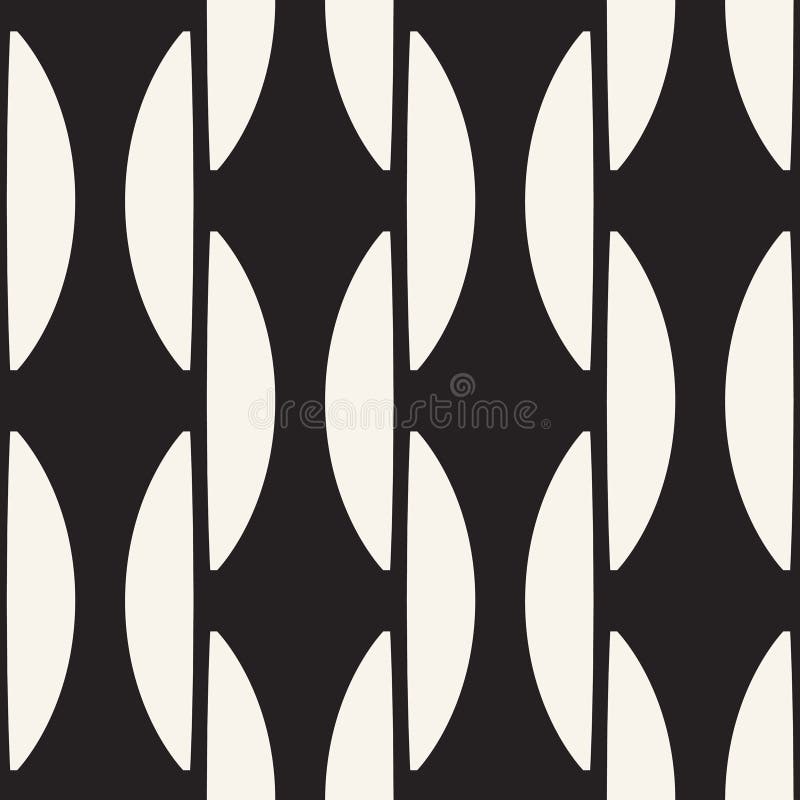 Vector Seamless Pattern with Knitted Chain of Geometric Shapes Stock ...