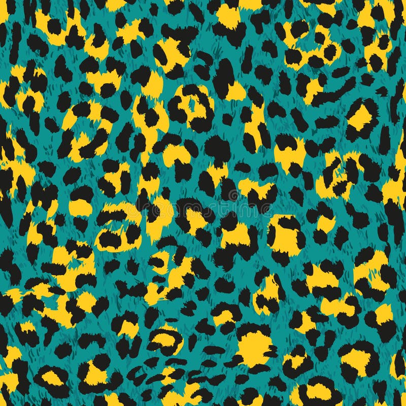 Vector Seamless Pattern. Leopard Skin Texture Stock Vector ...