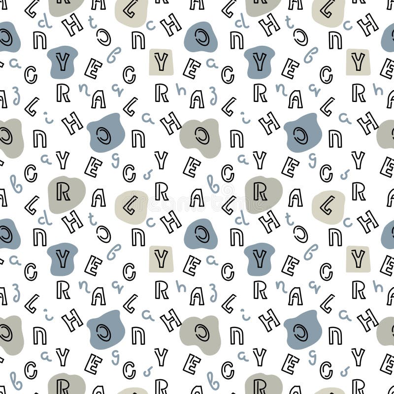 Random Letters From Many Languages Stock Illustration - Illustration of ...