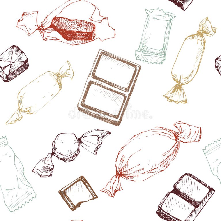 Candy Line Drawing Stock Illustrations – 23,413 Candy Line Drawing ...