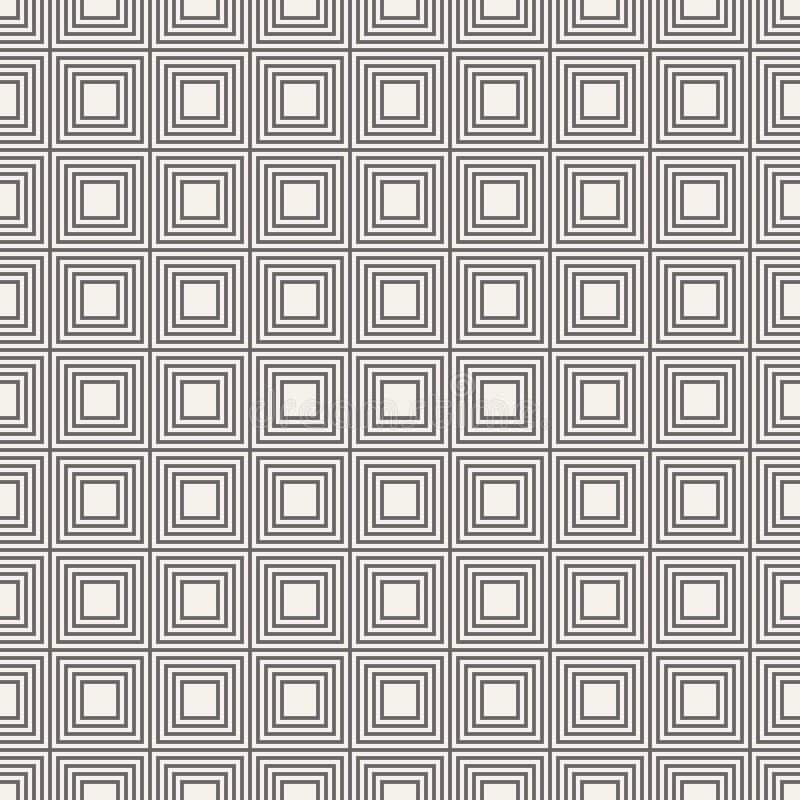 Vector Seamless Pattern of Linear Squares. Stock Vector - Illustration ...