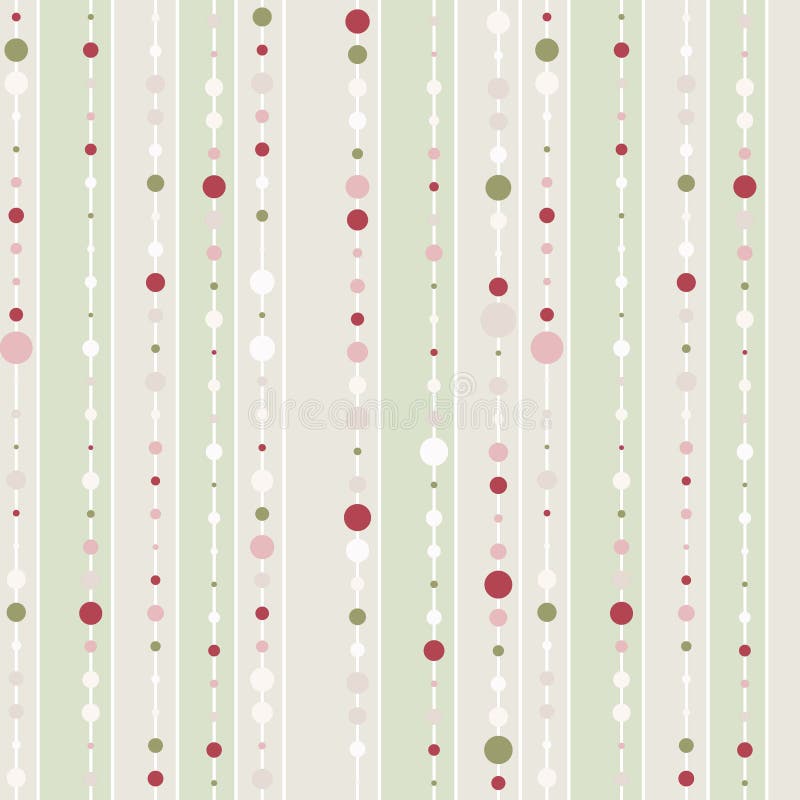 Vector Seamless Pattern with Lines and Dot Stock Vector - Illustration ...