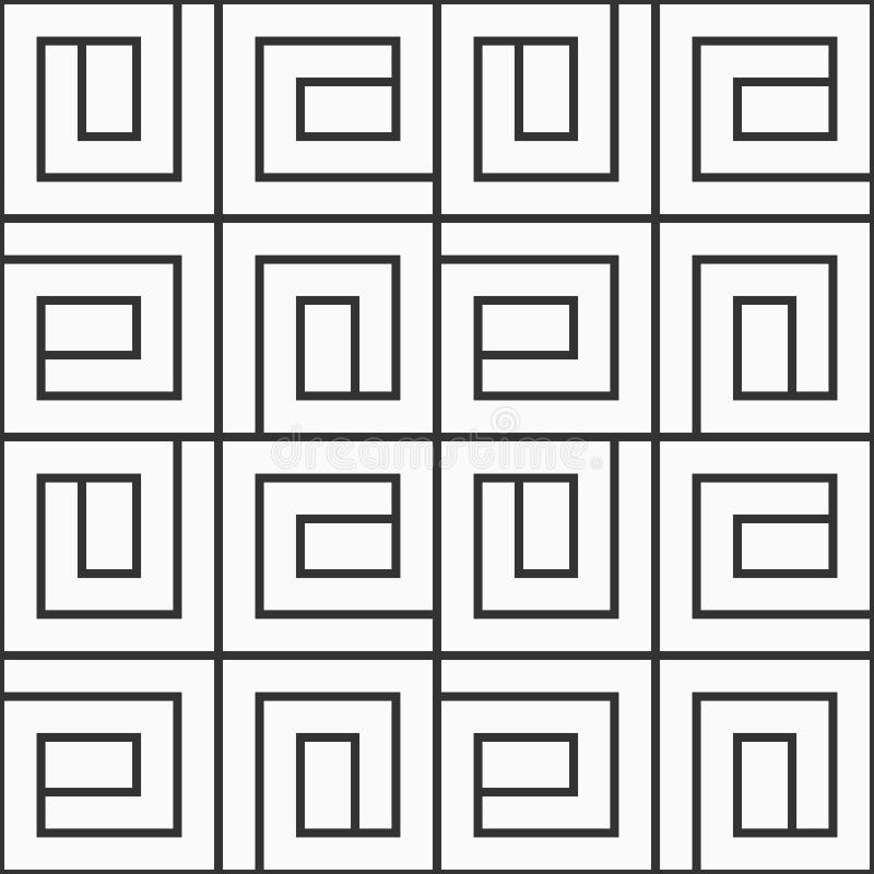 Vector Seamless Pattern. Lines. Geometric Outline Lattice Pattern Stock ...