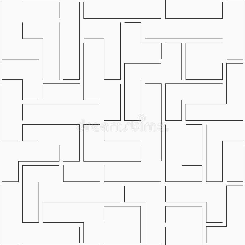 Vector Seamless Pattern. Lines at Right Angles Stock Illustration ...