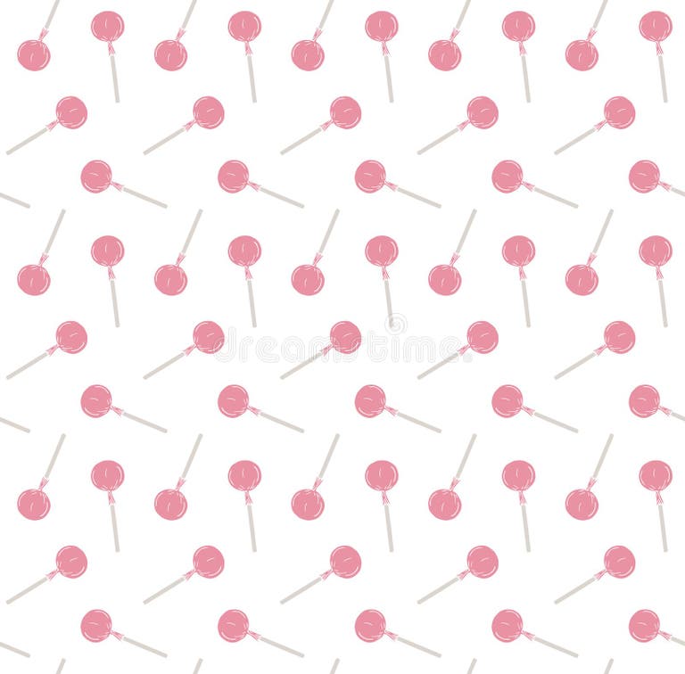 Vector Seamless Pattern of Lollipop Candy Stock Vector - Illustration of element, food: 356324218