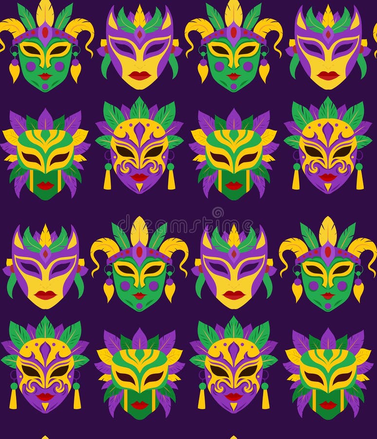Theatre Masks Pattern Stock Illustrations – 291 Theatre Masks Pattern ...