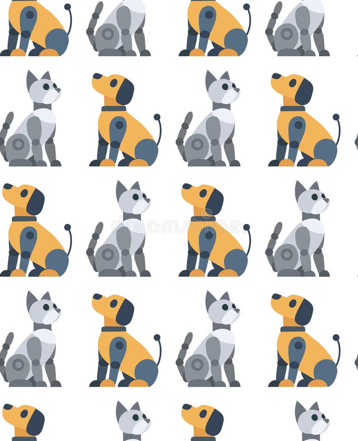 Seamless Vector Mechanical Pattern Texture Stock Illustrations – 2,407 ...