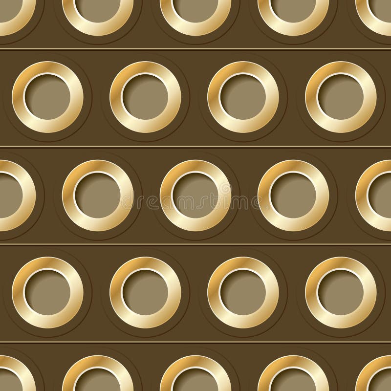Vector Seamless Pattern with Metal Holes Stock Illustration ...