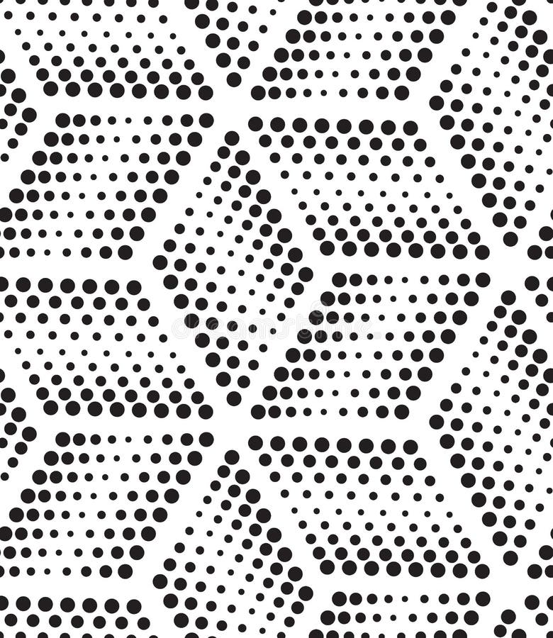 Vector Seamless Pattern. Modern Geometric Dots Background Stock Vector ...
