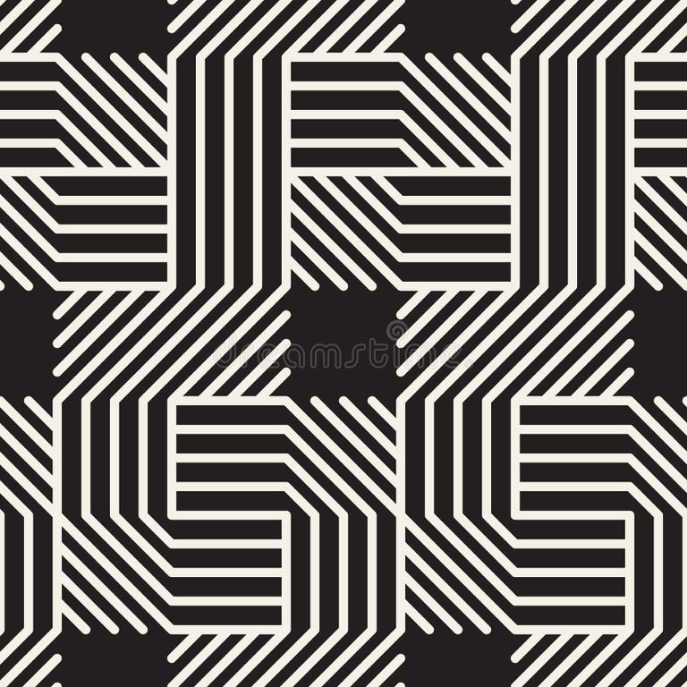 White Hexagon Tiles Pattern Repeat Background Stock Illustrations ...