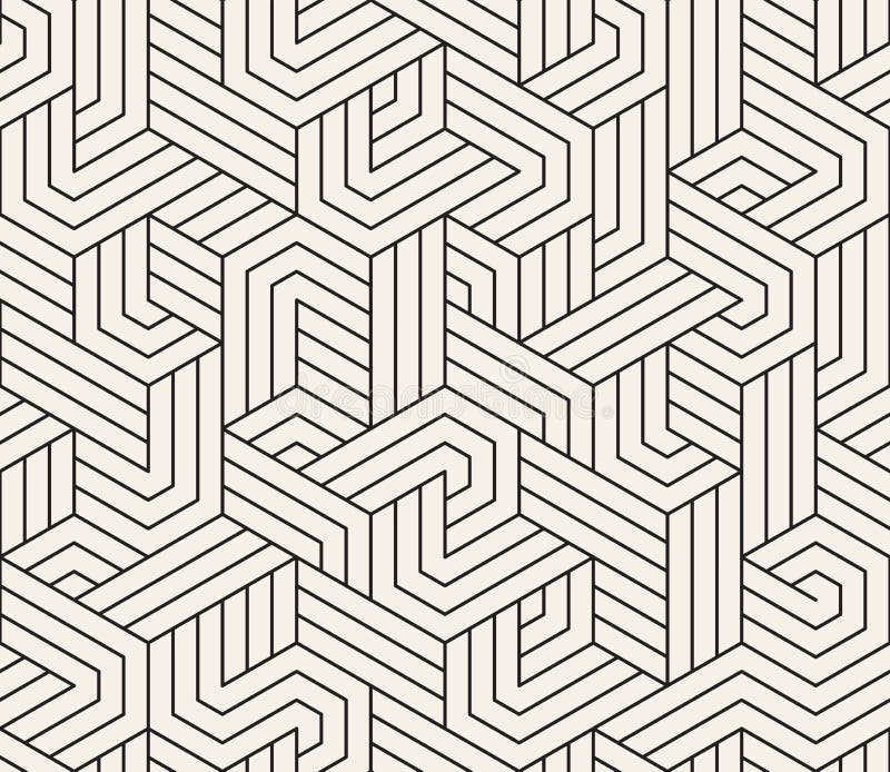 Vector Seamless Pattern Modern Stylish Abstract Texture Stock