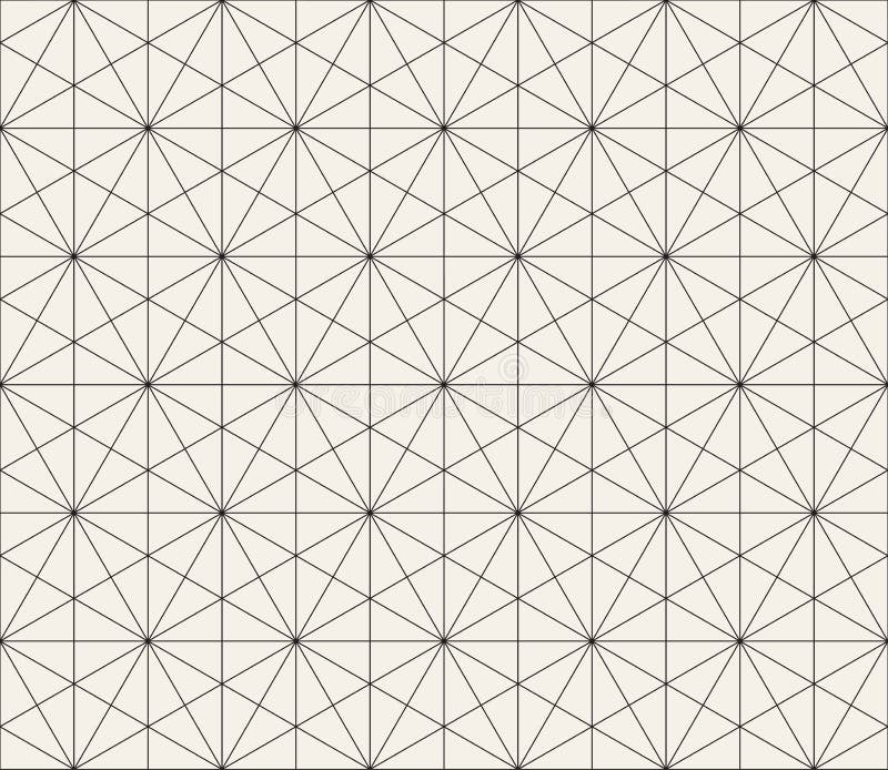 Vector Seamless Geometric Pattern. Modern Stylish Abstract Texture ...