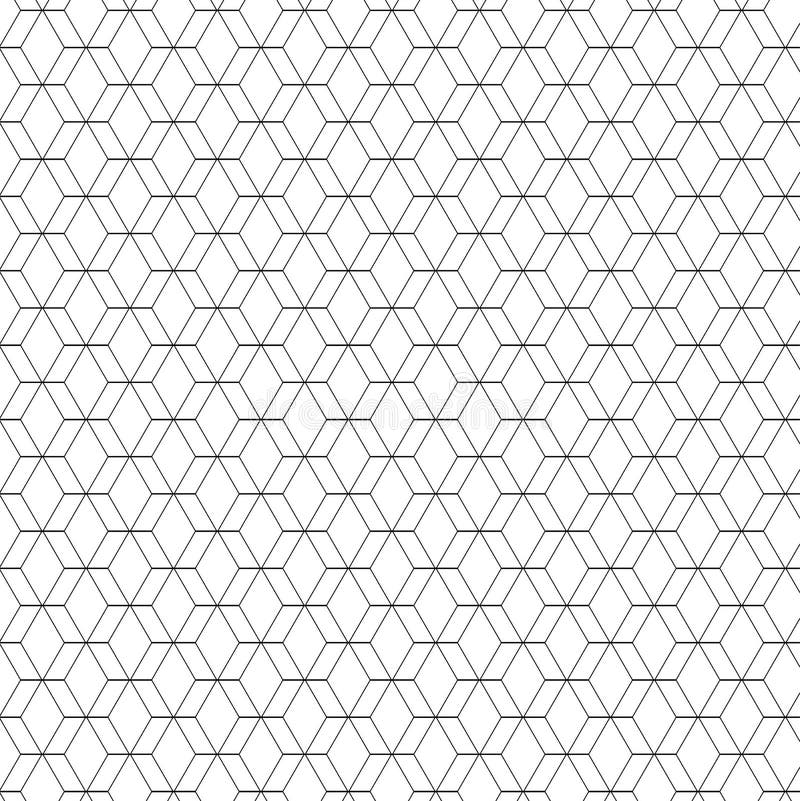 Vector Seamless Pattern. Modern Stylish Texture. Monochrome Linear ...